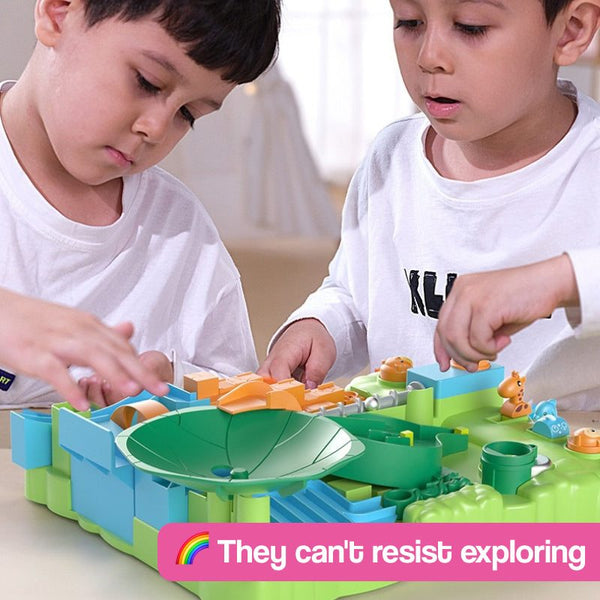 STEM Marble Maze Ball Track Logic Game - Little Learners Toys