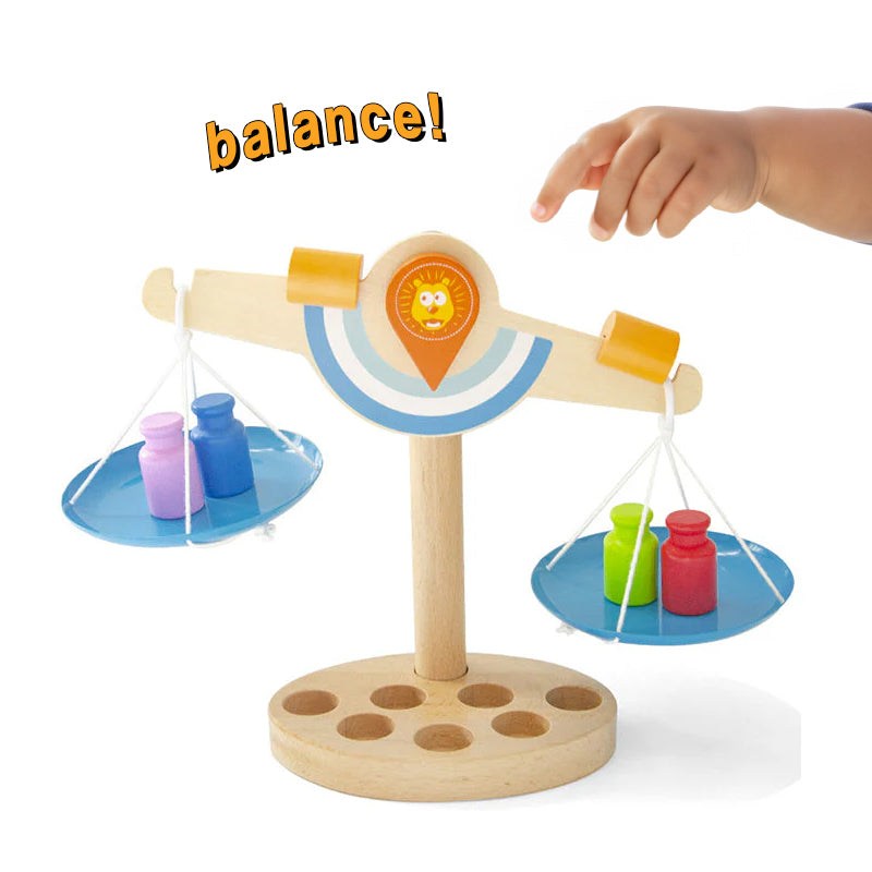 Wooden Educational Math Balance Scale Toy - Little Learners Toys